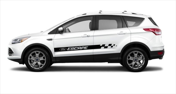 Ford ESCAPE 2x side stripes vinyl body decal sticker logo graphics high ...