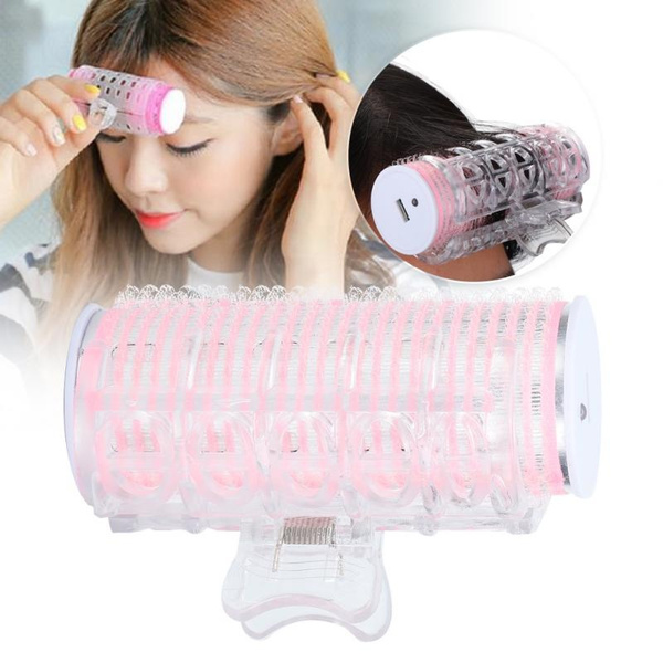 USB Portable Hair Roller Bangs Curling Hair Styling Tool Mini Electric ...