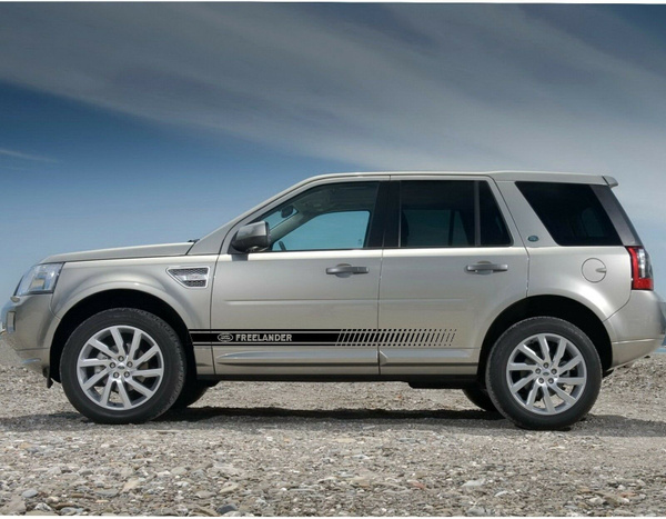 LAND ROVER FREELANDER 2x side body decal vinyl graphics racing sticker ...