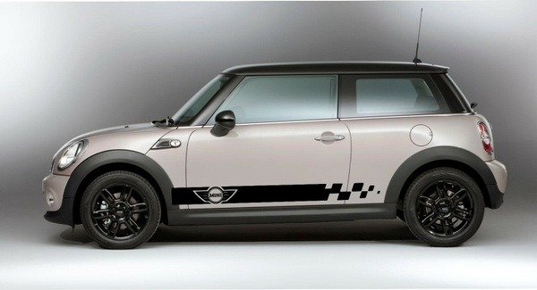 Mini Cooper 2x side stripes body decal sticker vinyl graphics premium ...