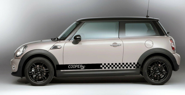 Mini Cooper S 2x body decal vinyl graphics racing sticker logo hight ...