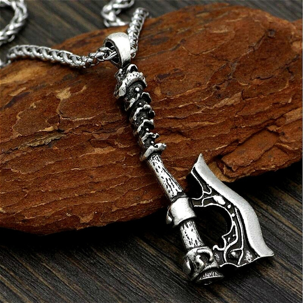 Nordic Viking Amulet Pirate Navia Weapon Pendant Tide Necklace Jewelry ...