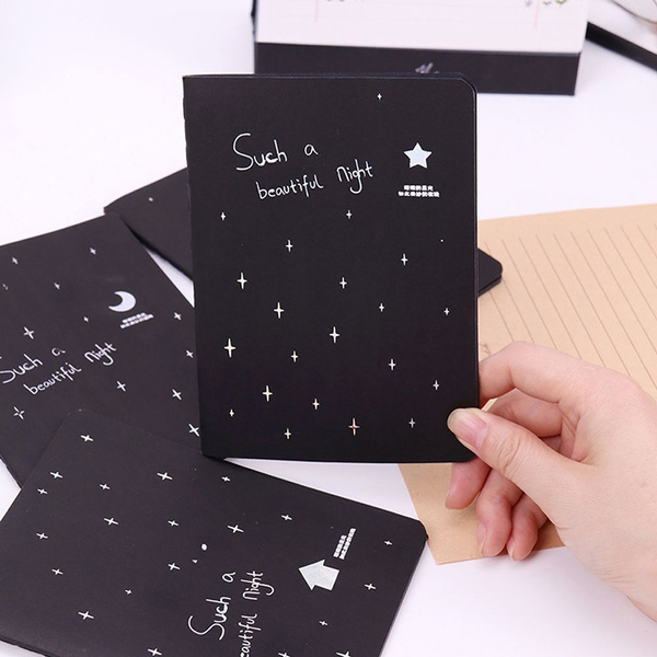 Notepad Diary Notebook Drawing Painting Graffiti Blank Black Paper ...