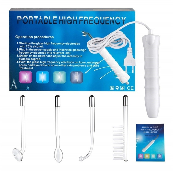 Portable High Frequency Facial Spa Skin Care Beauty Machine Set | Wish