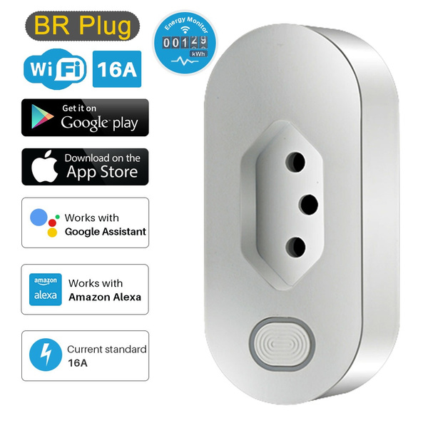 Smart WiFi Plug Power Socket 16A Brazil Standard With Energy Monitor ... Smart WiFi Plug Power Socket 16A Brazil Standard With Energy Monitor ...