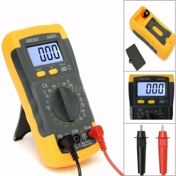 LCD Digital Multimeter Voltmeter AC/DC Ohmmeter Ammeter Capacitance ...