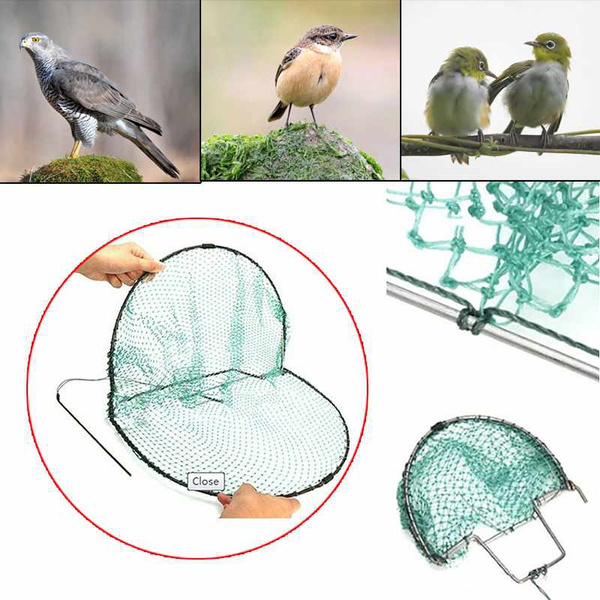 Portable 20cm Sparrow Pigeon Starling Birds Foldable Net Mesh Trap ...