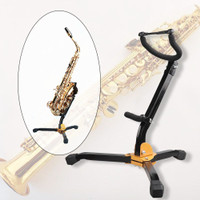 Foldable Metal Alto Tenor Saxophone Stand Sax Tripod Holder Support ...
