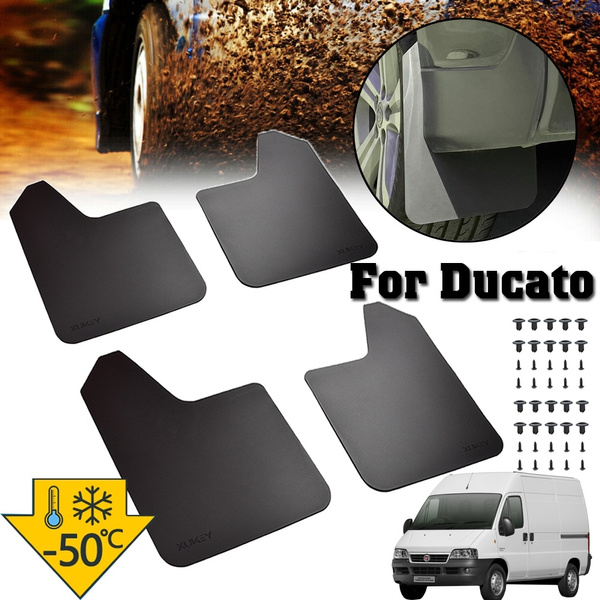 4Pcs Wide Racing/Rally Mud Flaps For Fiat Ducato Peugeot Boxer Ram ...