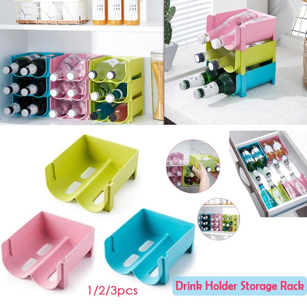 Plastic Drink Storage Rack Freestanding Wine Bottle Rack Beer Display ...
