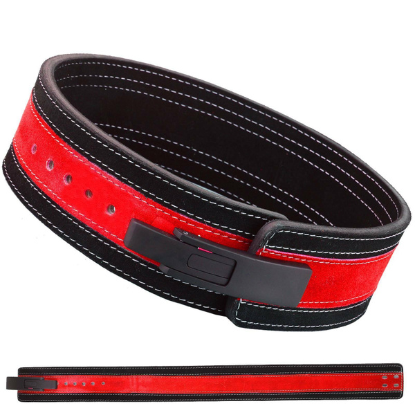 Weight Power Lifting Leather Lever Pro Belt Gym Training Powerlifting ...