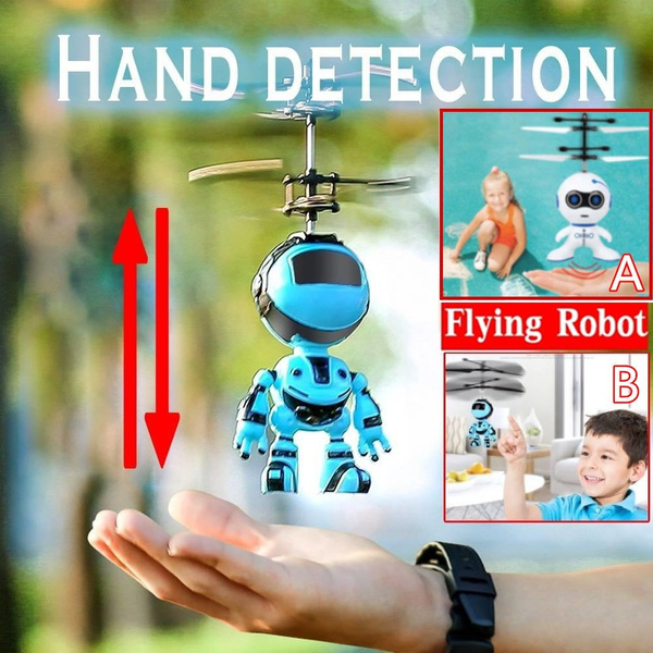 Intelligent Hand Sensing Flying Robot Kids Toys Electronic Aircraft ...