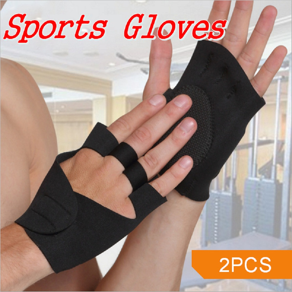 New Half Finger Anti Slip Gel Pad Cycling Running Sports Gloves ...