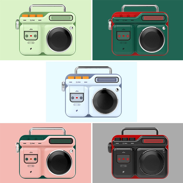 Retro Radio Bluetooth Speaker Portable Mini Classic Radio Vintage ...