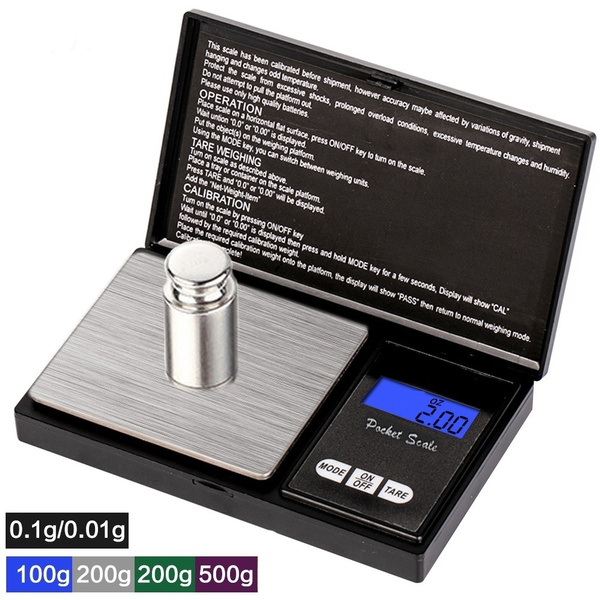 Electronic Digital Pocket Scale 0.1/0.01g Precision Mini Jewelry ...