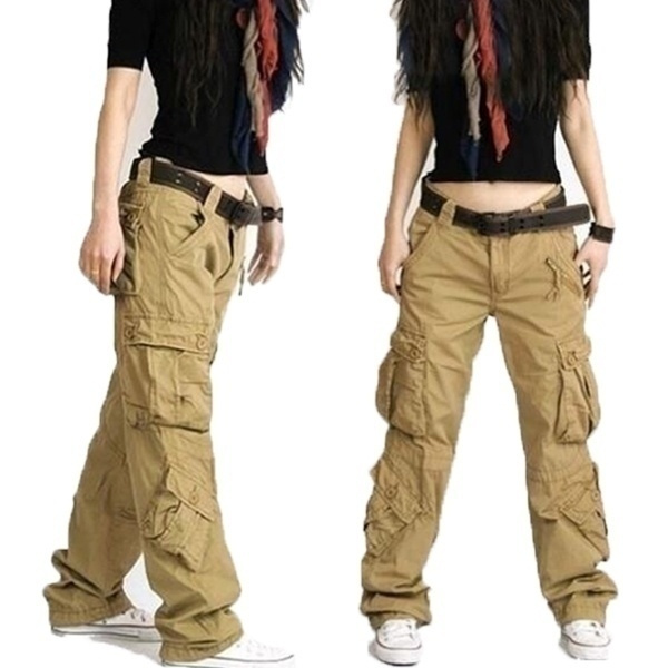 2019 New 5 Colors Street Fashion Multi-pocket Classic Military Cargo ...