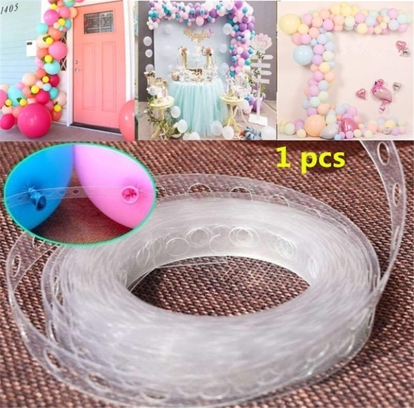 Plastic Balloon Chain 5 Meters Long Net Red Balloon Decoration Chain ...