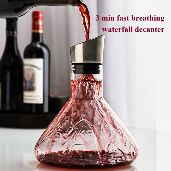 3min Fast Breathing for Red Wine 100% Hand Blown Crystal Decanter with ...