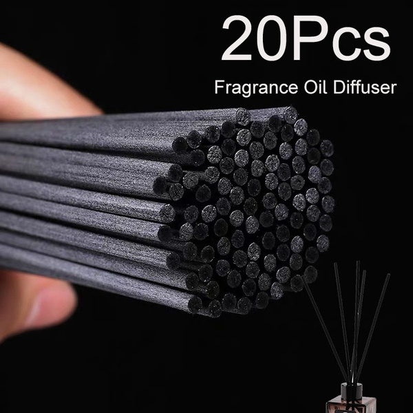 3mm 18cm 7" Natural Premium Black Rattan Reed Fragrance Oil Diffuser ...