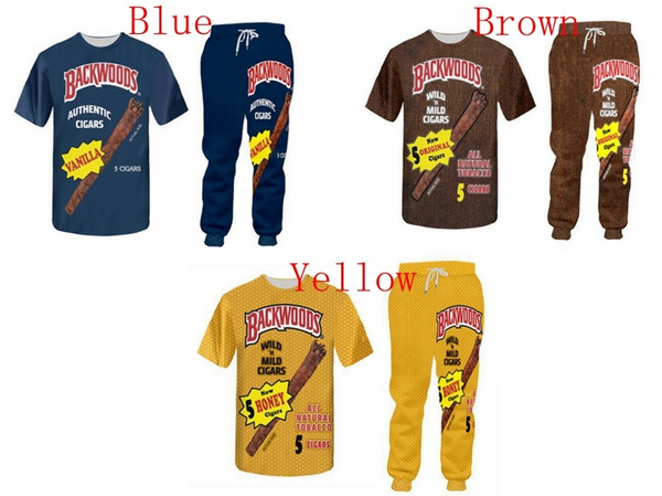 Backwoods 3D All Over Print Tracksuits T-Shirt+joggers pants Suit Women ...