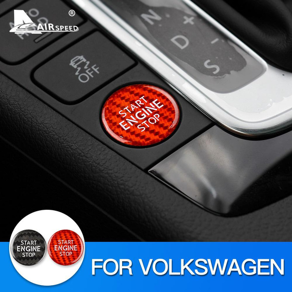 Carbon Fiber Engine Start Button lgnition Device Sticker for Volkswagen ...