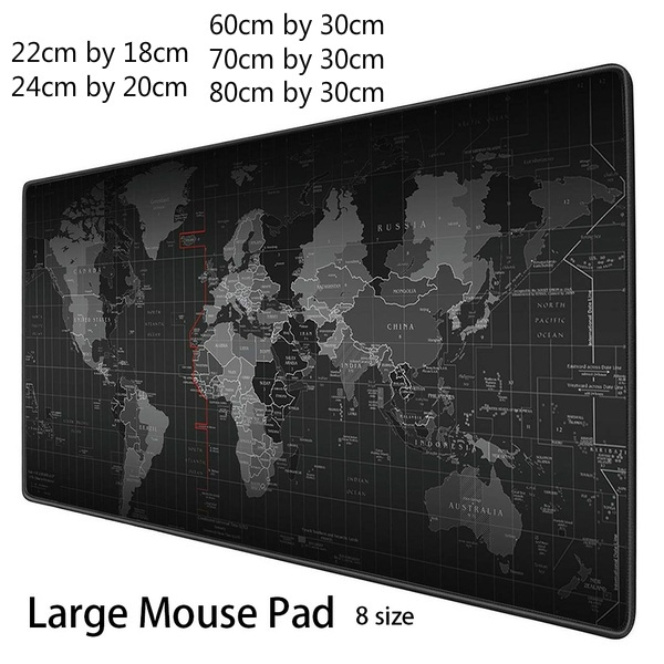 8 Size Creative Laptop PC Computer World Map Speed Game Mouse Pad Mat ...