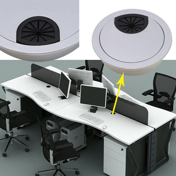 Cable Hole Covers Round Computer Desk Grommet Covers Furniture Hardware ...