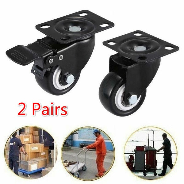 4 Pcs Set 360 Degree Swivel PU Swivel Castor Wheel Trolley 50mm ... 4 Pcs Set 360 Degree Swivel PU Swivel Castor Wheel Trolley 50mm ...