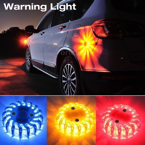LED Rechargeable Magnetic Emergency Road Safety Light Flashing Roadside ...