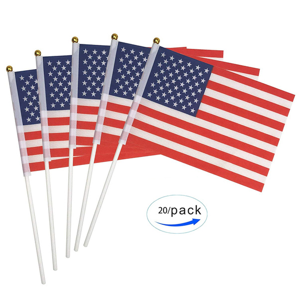 US Stick flag USA Stick flag American Stick Flag Small Mini Flag Hand ...