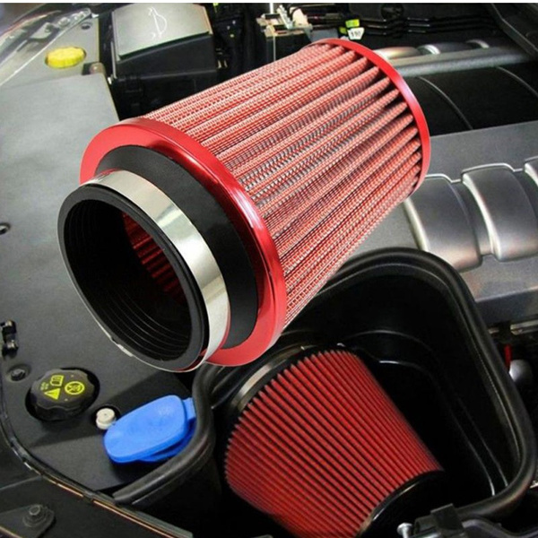 Universal Car Air Filter Vehicle Modified High Flow Mesh Cone Cold Air ...