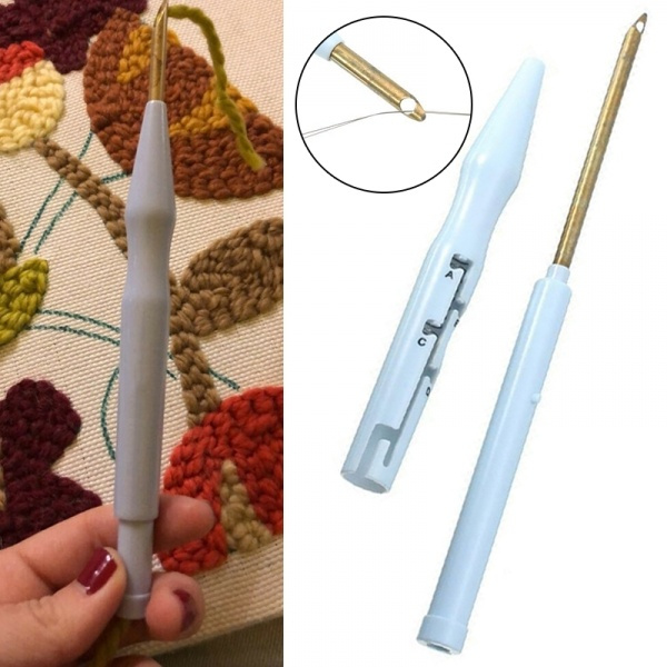Useful Adjustable Embroidery Needle Punch Set Pen Tool Magic DIY Craft ...