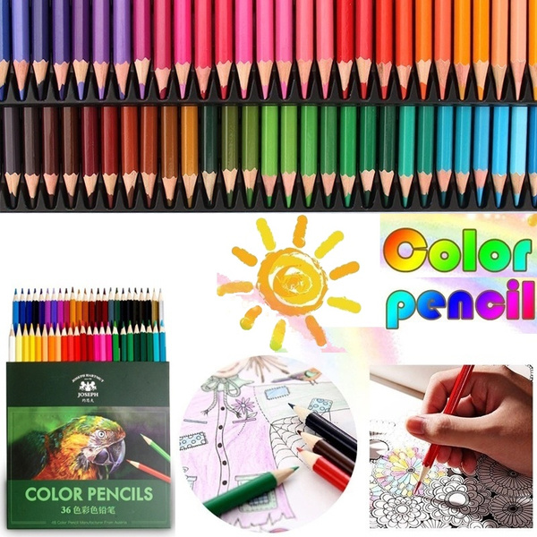 Colorful Natural Wood Pencil Crayons Professional Drawing Pencils for ...