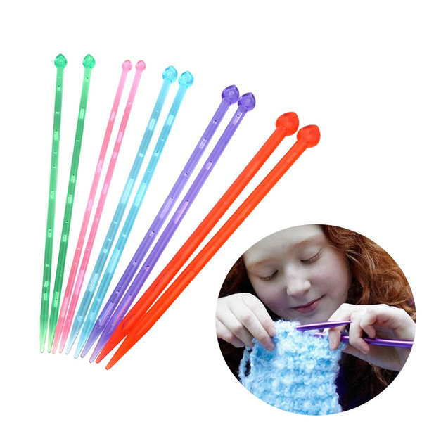 Knitting Needle,Single Point Straight Needles Tips For DIY Craft ...