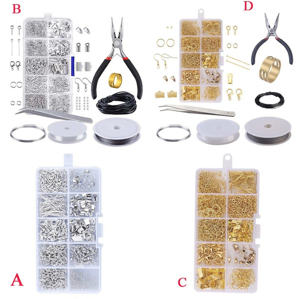 DIY Jewelry Necklace Bracelet Earrings Tool Making Kit Jewelry Making ...