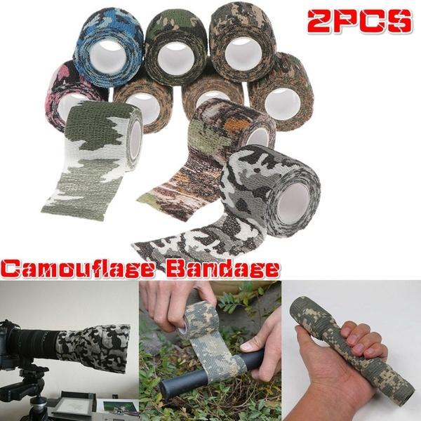2 Rolls Outdoor Camo Gun Hunting Waterproof Camping Camouflage Stealth ...