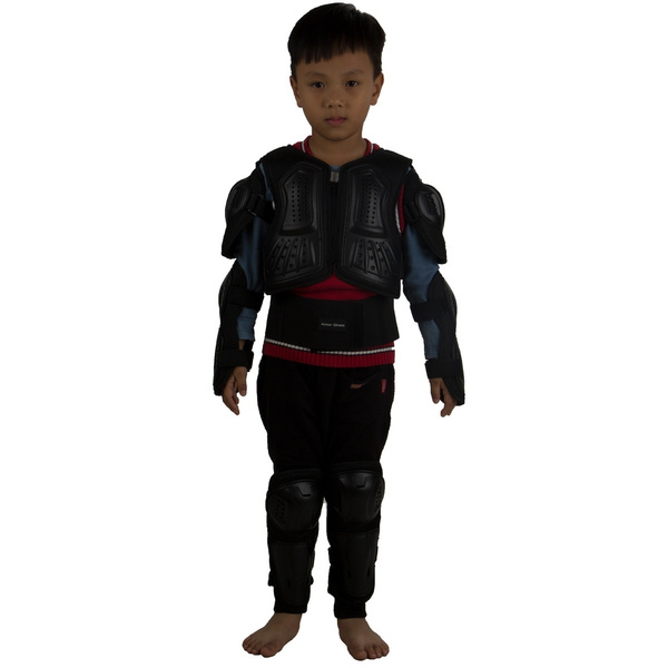 Kids Motorcycle Armor Suit Chest Spine Back Protector Shoulder Arm ...