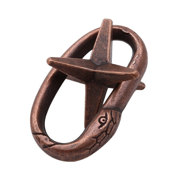 Alloy Unlock Puzzle Clasp Box Lock Puzzle Brain Teaser Wisdom Test Toys ...