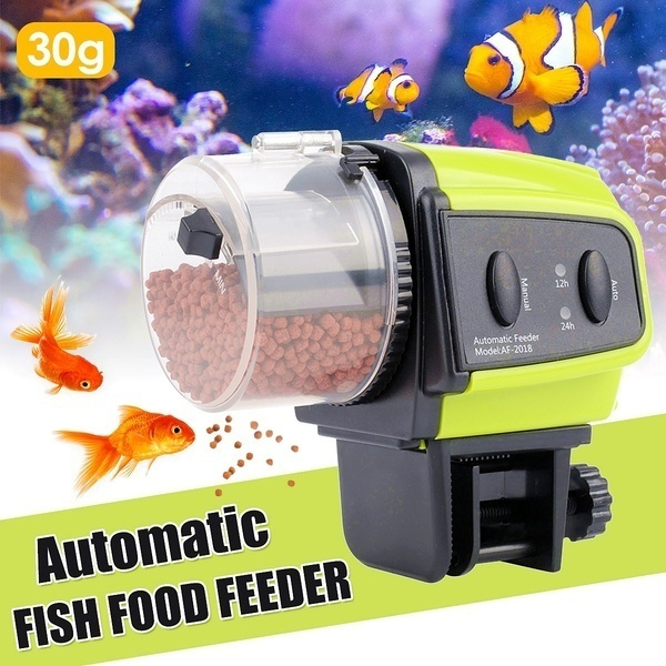 1Pc Digital Automatic Electrical Plastic Fish Timer Feeder Home ...