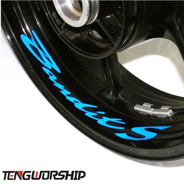 Teng Worship 8 X CUSTOM INNER RIM DECALS WHEEL Reflective STICKERS ...