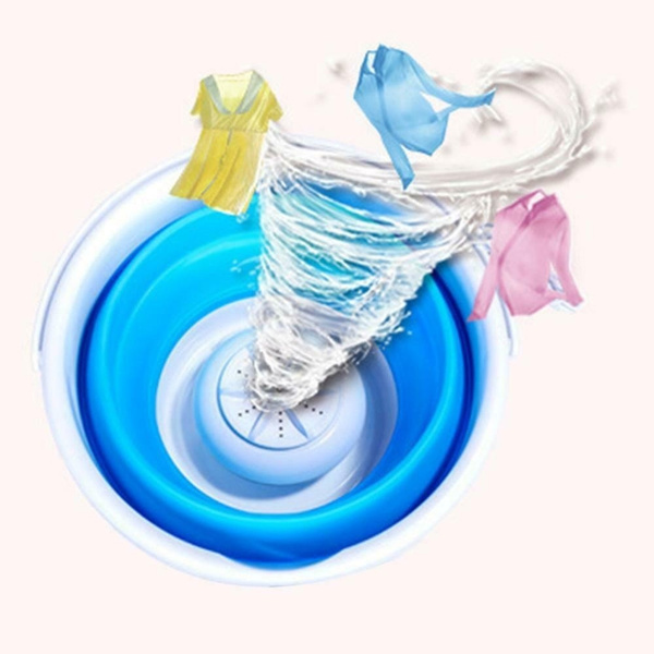 Portable Ultrasonic Turbine Washing Machine Foldable USB Clothes ...