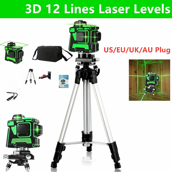 Laser Level 12 Lines 3D Self-Leveling 360 Horizontal And Vertical Cross ...