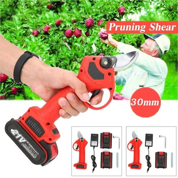 500W 21V Tree Branch Pruner Electric Li-ion Pruner Secateur Branch ...