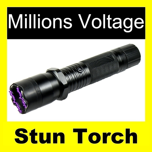 3 In 1 Stun Flashlight Self-defense Electric Shock Portable LED ...