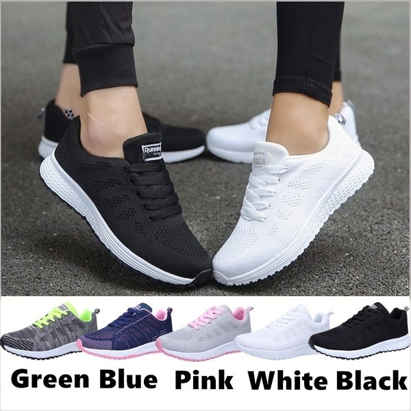 Womens Athletic Mesh Breathable Sneakers Breathable Walking Tennis