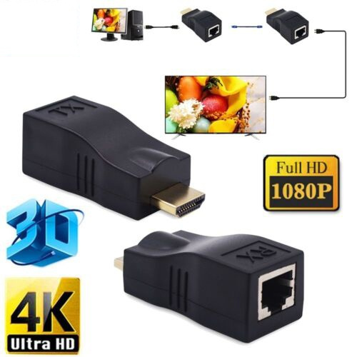 HDMI to RJ45 Extender Over Cat 5e/6 Network LAN Ethernet Adapter | Wish