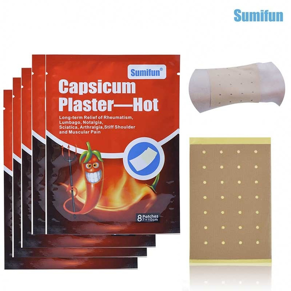 Sumifun Capsicum Plaster Hot Muscle Pain Back Pain Relieve Body ...