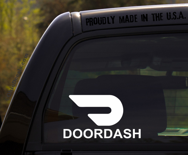 Doordash delivery Driver Window Sticker Sign / Decal | Wish