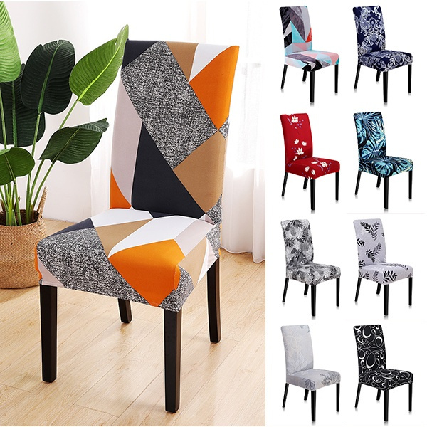 Printing Elastic Chair Cover Removable and Washable Spandex Elastic ...