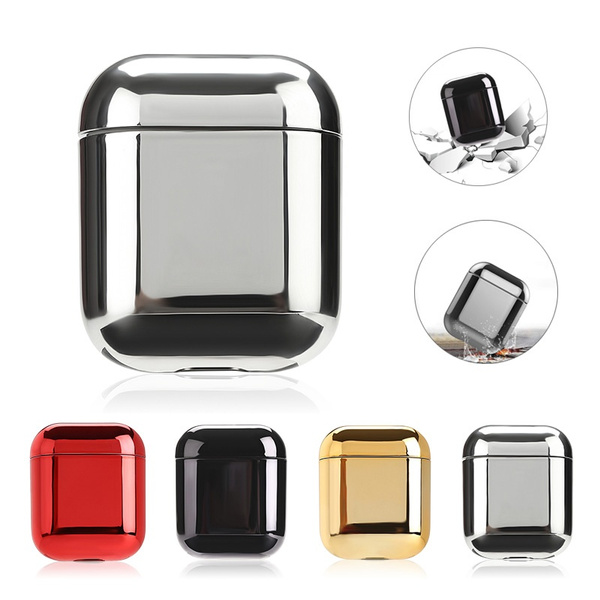 Luxury Electroplated Hard Shell Earphone Case for Airpods 1 2 Plating ...